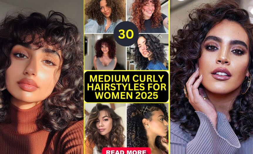 30 Medium Curly Hairstyles For Women 2025 – Stunning Looks For Every ...