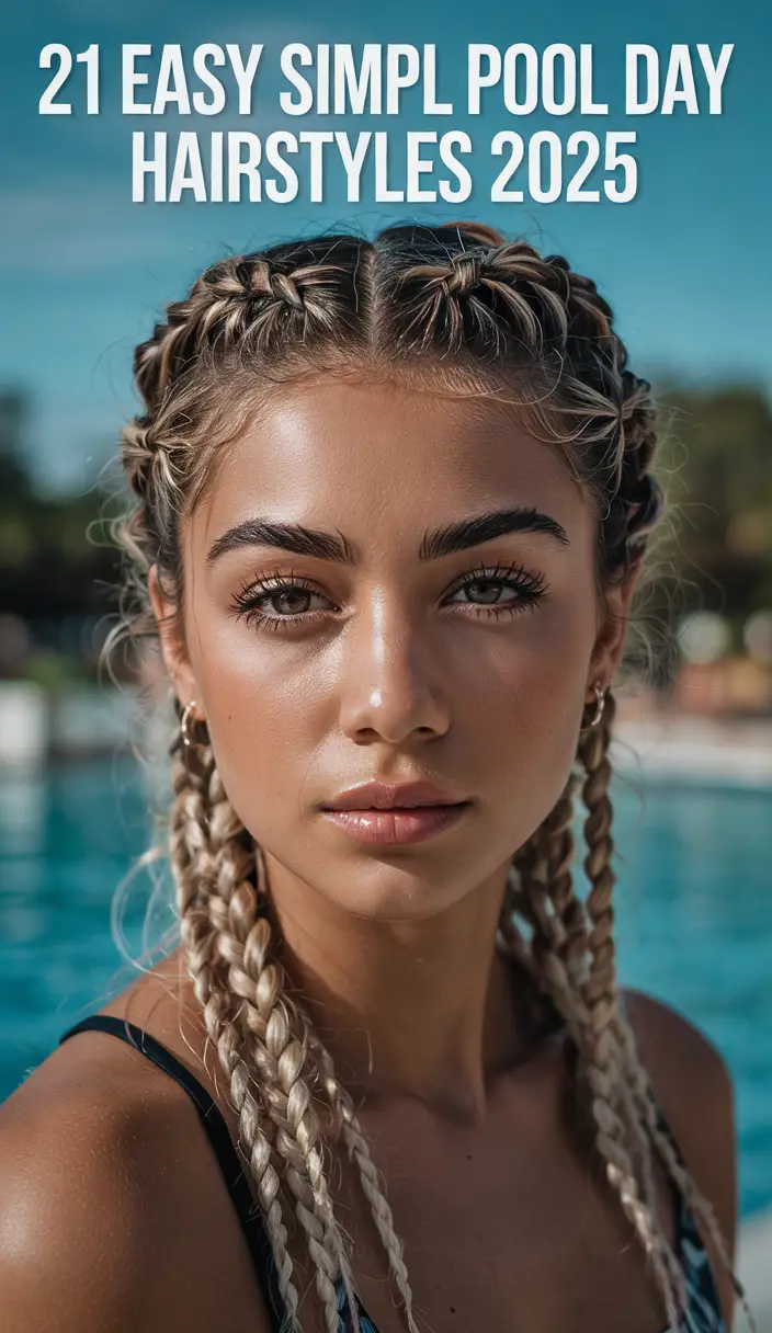 21 Easy And Cute Pool Day Hairstyles For Summer 2025 – Braids, Buns ...