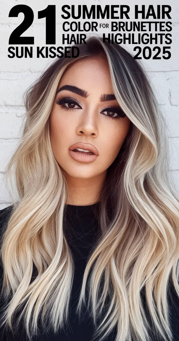 25 Summer Hair Color For Brunettes Highlights Sun Kissed 2025 - LaylaShine